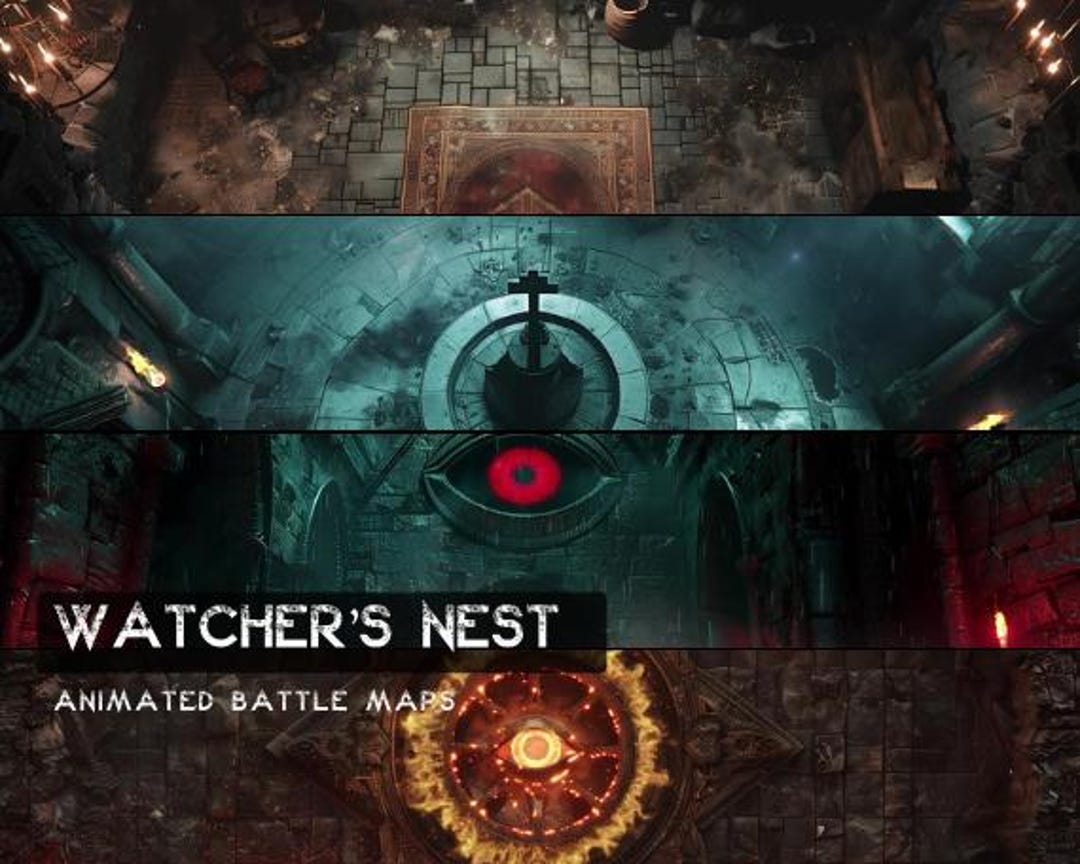 D&D Watcher's Nest Animated Battlemaps Pack, Dungeons and Dragons ...