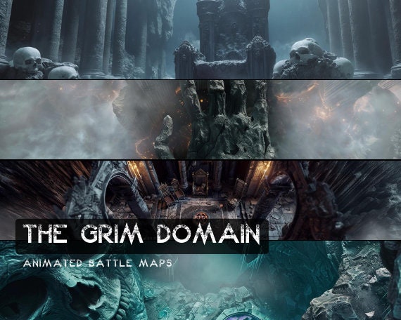 D&D the Grim Domain Animated Battlemaps Pack, Dungeons and Dragons ...