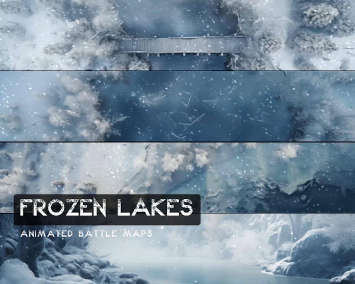 D&D Frozen Lakes Animated Battlemaps Pack, Dungeons and Dragons Digital ...