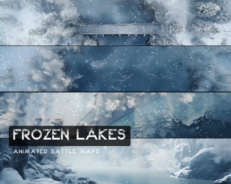 D&D Frozen Lakes Animated Battlemaps Pack, Dungeons and Dragons Digital ...