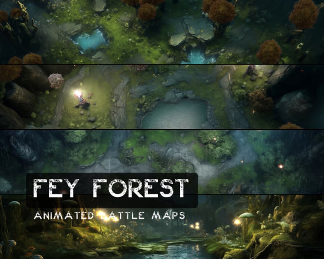 D&D Fey Forest Animated Battlemaps Pack, Dungeons and Dragons Digital ...