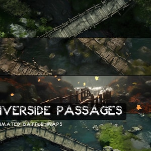 D&D Riverside Passages Animated Battlemaps Pack, Dungeons and Dragons ...