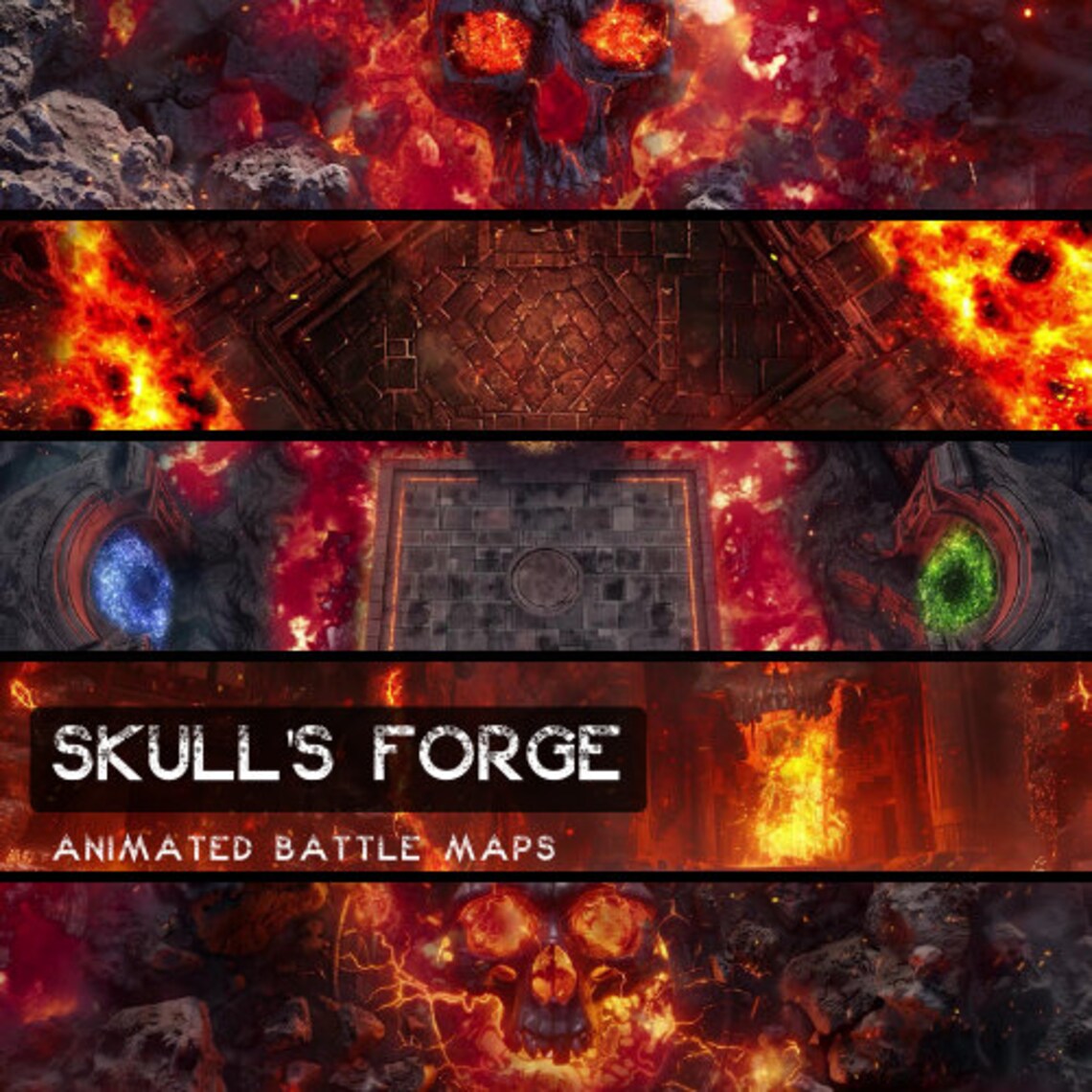 D&D Skull's Forge Animated Battlemaps Pack, Dungeons and Dragons ...
