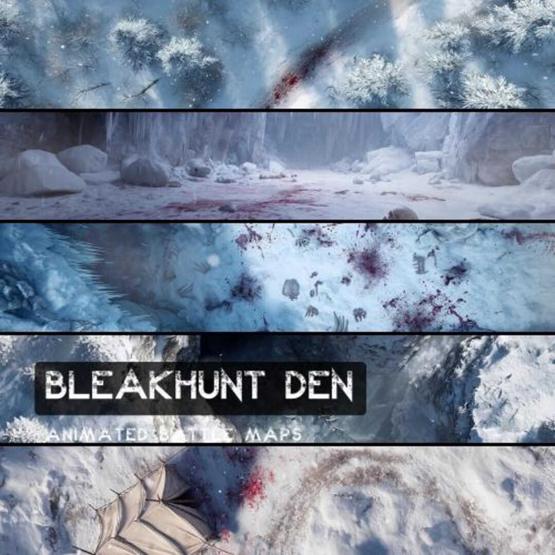 D&D Bleakhunt Den Animated Battlemaps Pack, Dungeons and Dragons ...