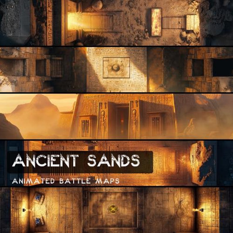D&D Ancient Sands Animated Battlemaps Pack, Dungeons and Dragons ...