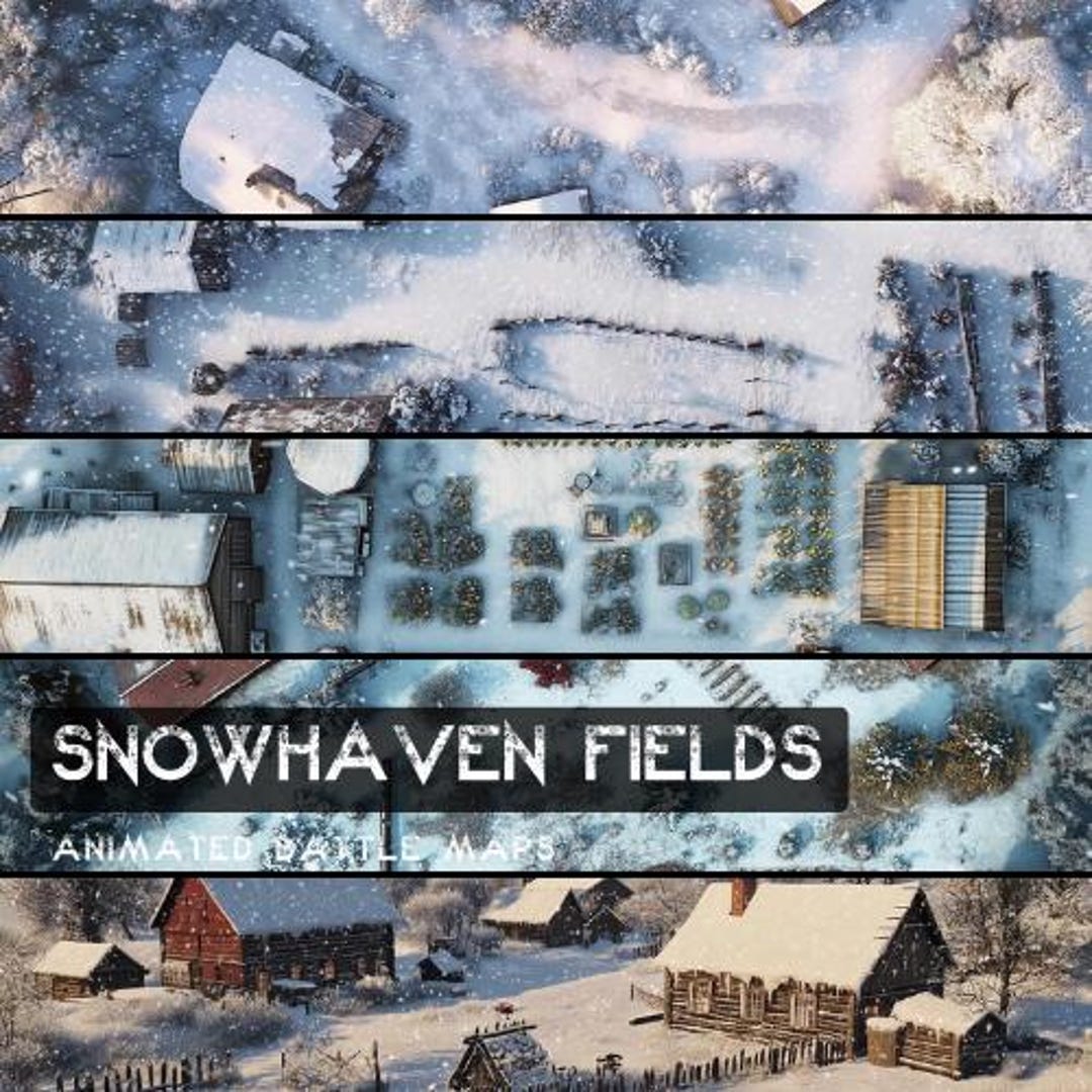 D&D Snowhaven Fields Animated Battlemaps Pack, Dungeons and Dragons ...
