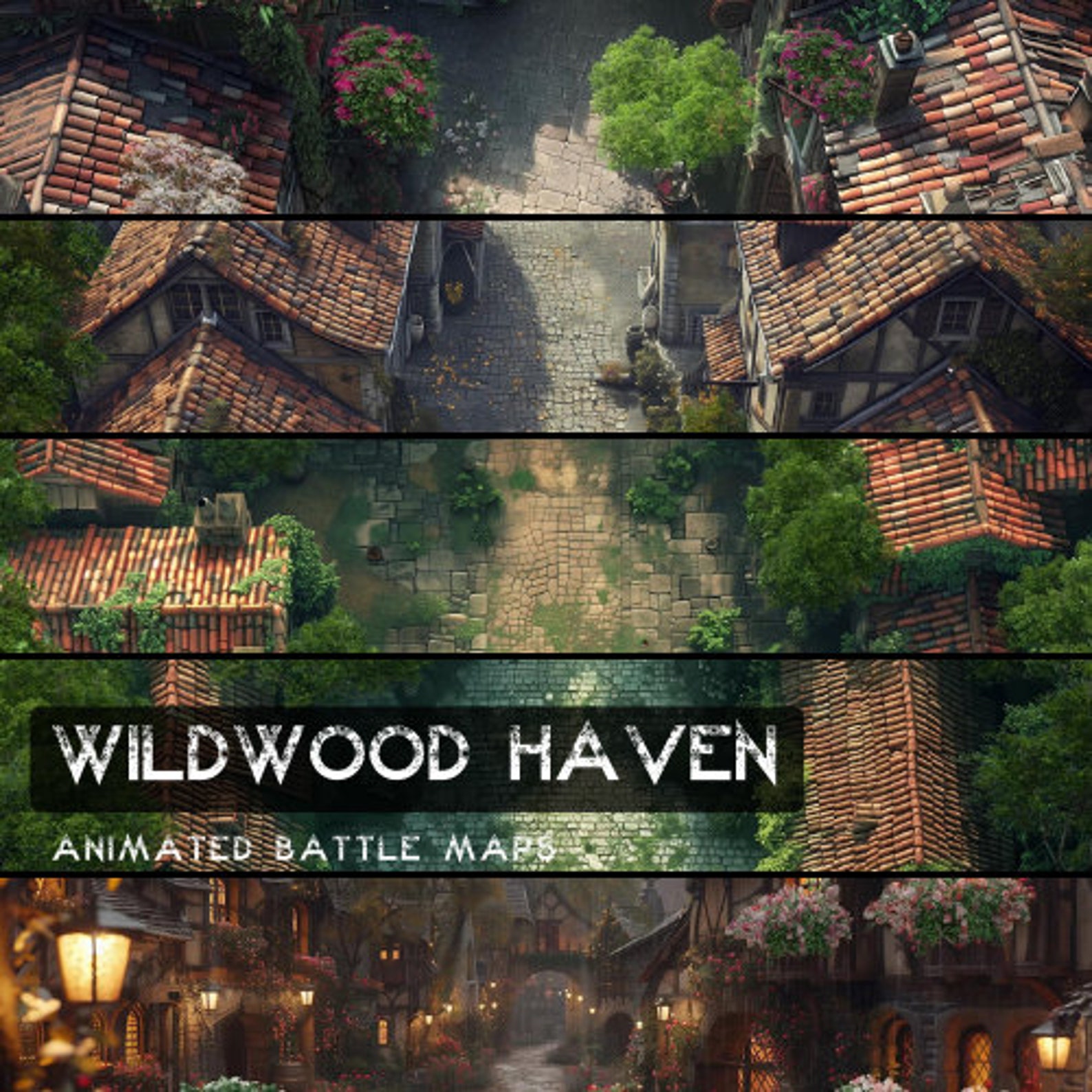 D&D Wildwood Haven Animated Battlemaps Pack, Dungeons and Dragons ...