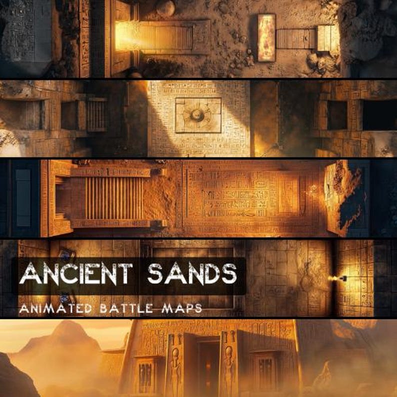 D&D Ancient Sands Animated Battlemaps Pack, Dungeons and Dragons ...