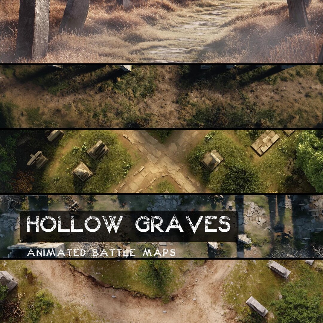 D&D Hollow Graves Animated Battlemaps Pack, Dungeons and Dragons ...