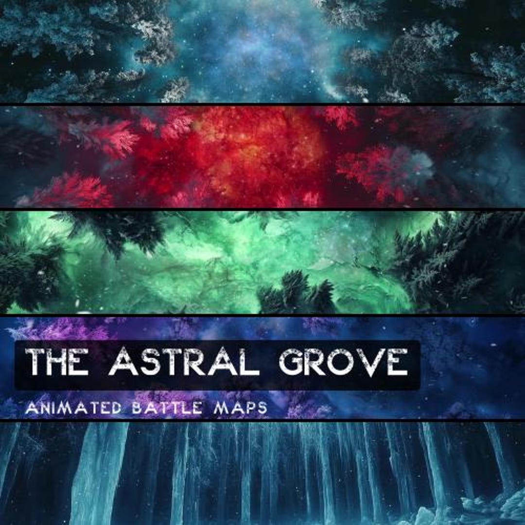 D&D the Astral Grove Animated Battlemaps Pack, Dungeons and Dragons ...