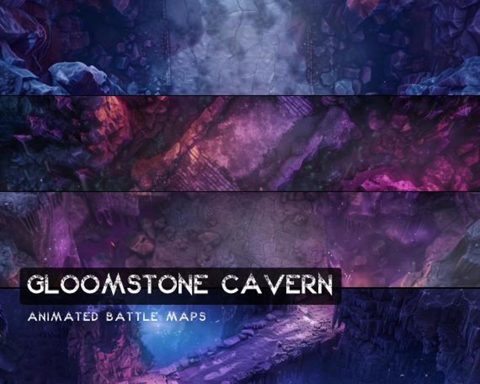 D&D Gloomstone Cavern Animated Battlemaps Pack, Dungeons and Dragons ...