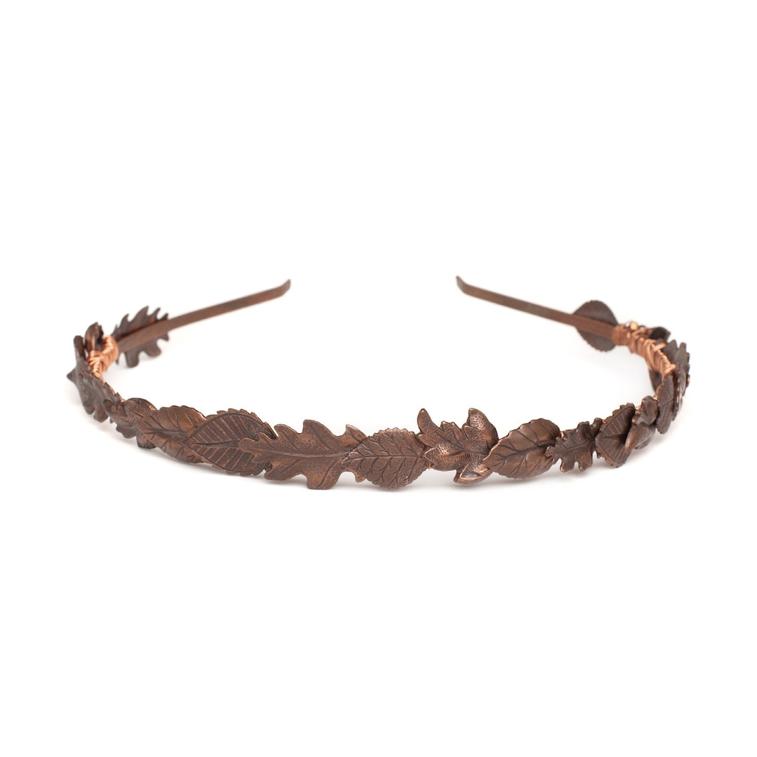 Rustic Copper Leaf Headband: Autumn Woodland Crown - Etsy