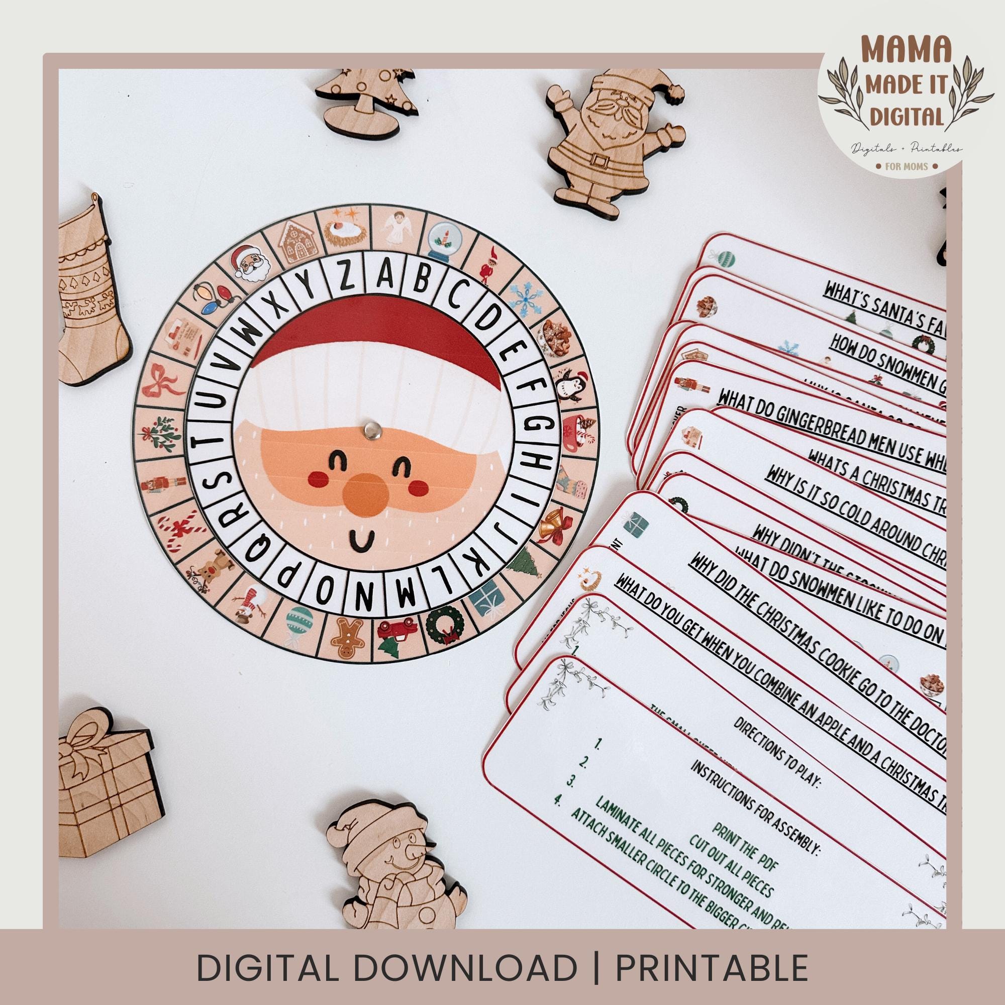 Christmas Decoder Wheel Printable Holiday Game Educational Activity ...