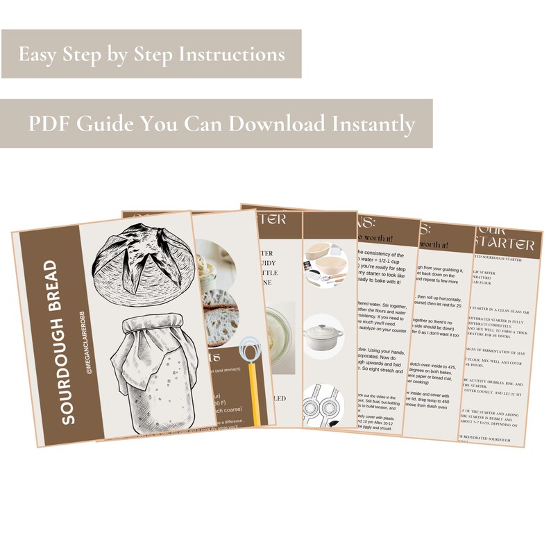 Sourdough Bread Guide Step by Step Sourdough Instructions Recipe for ...