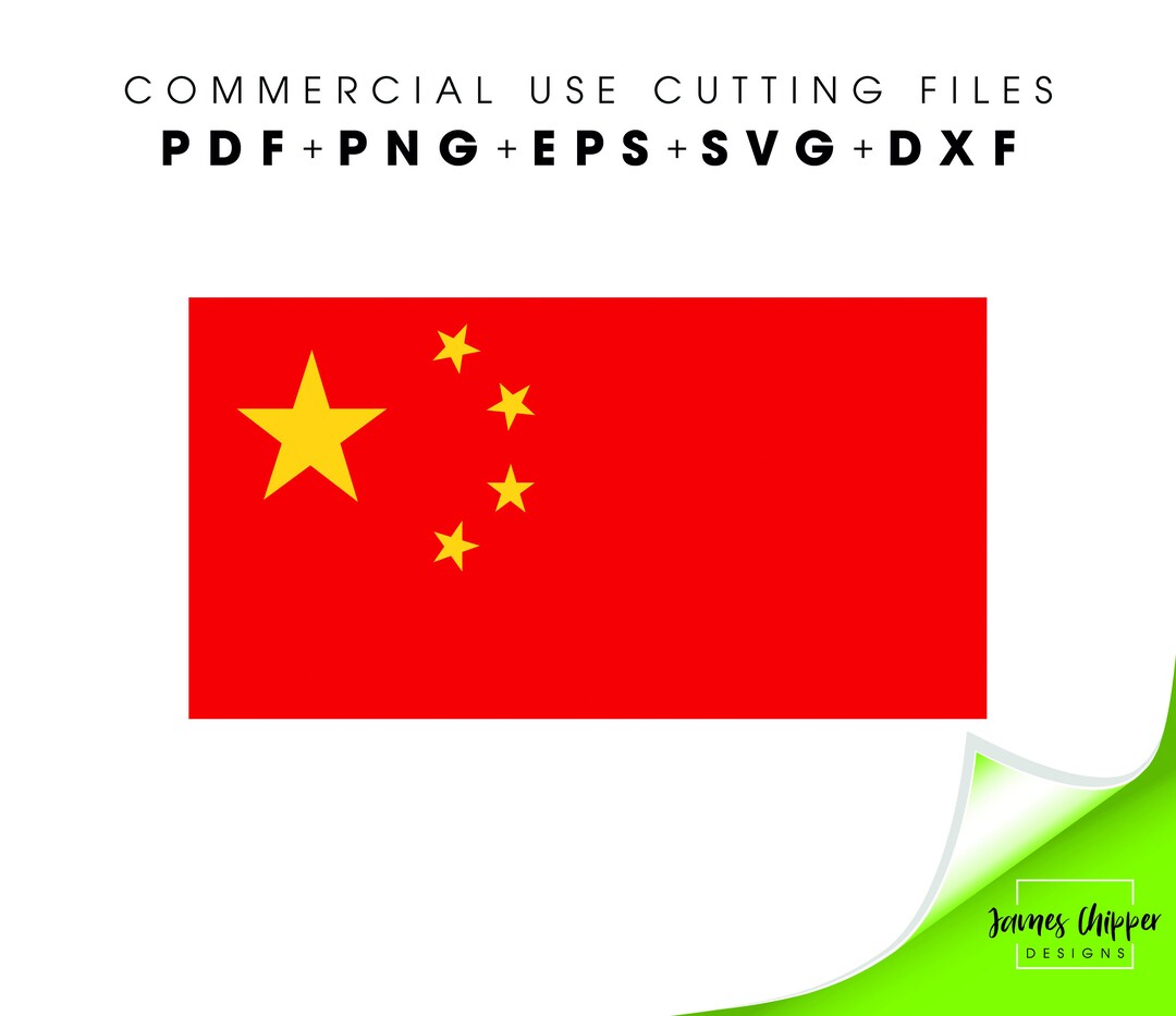 Vector China Svg Chinese Flag Svg Pdf Eps Svg Dxf Png - Etsy Ireland