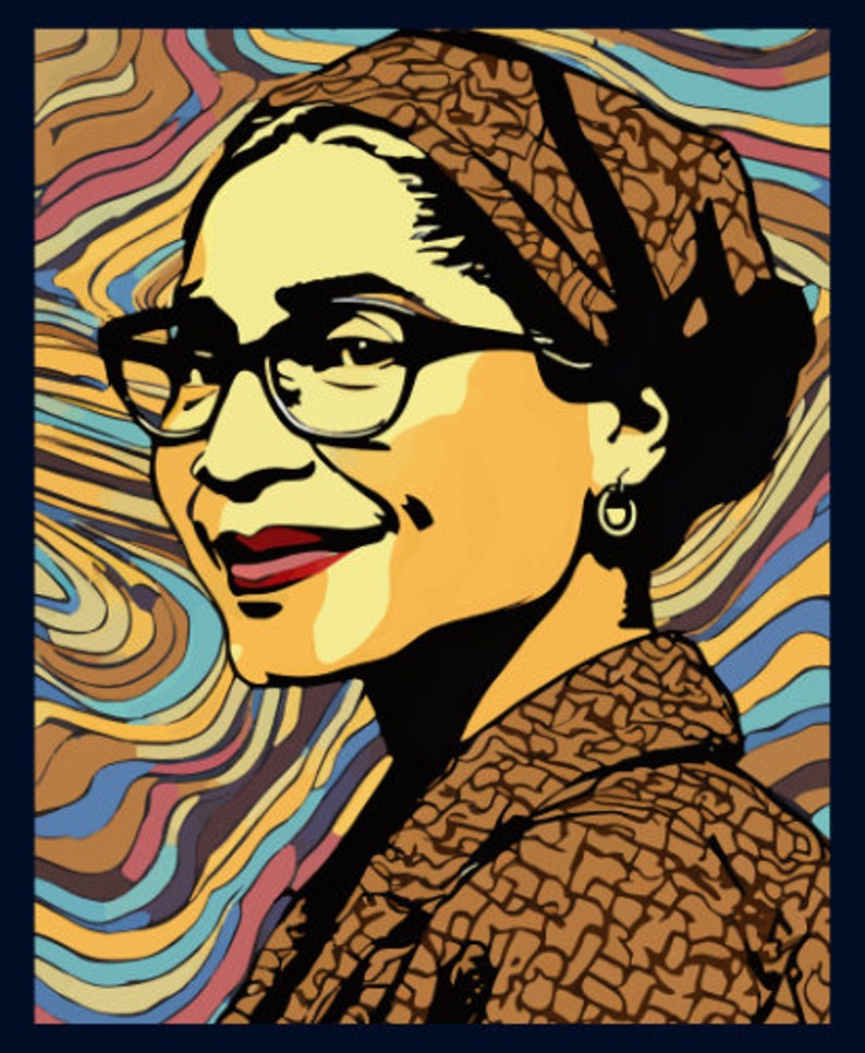Black Heroes: Rosa Parks Portrait, Activist, Civil Rights Leader ...
