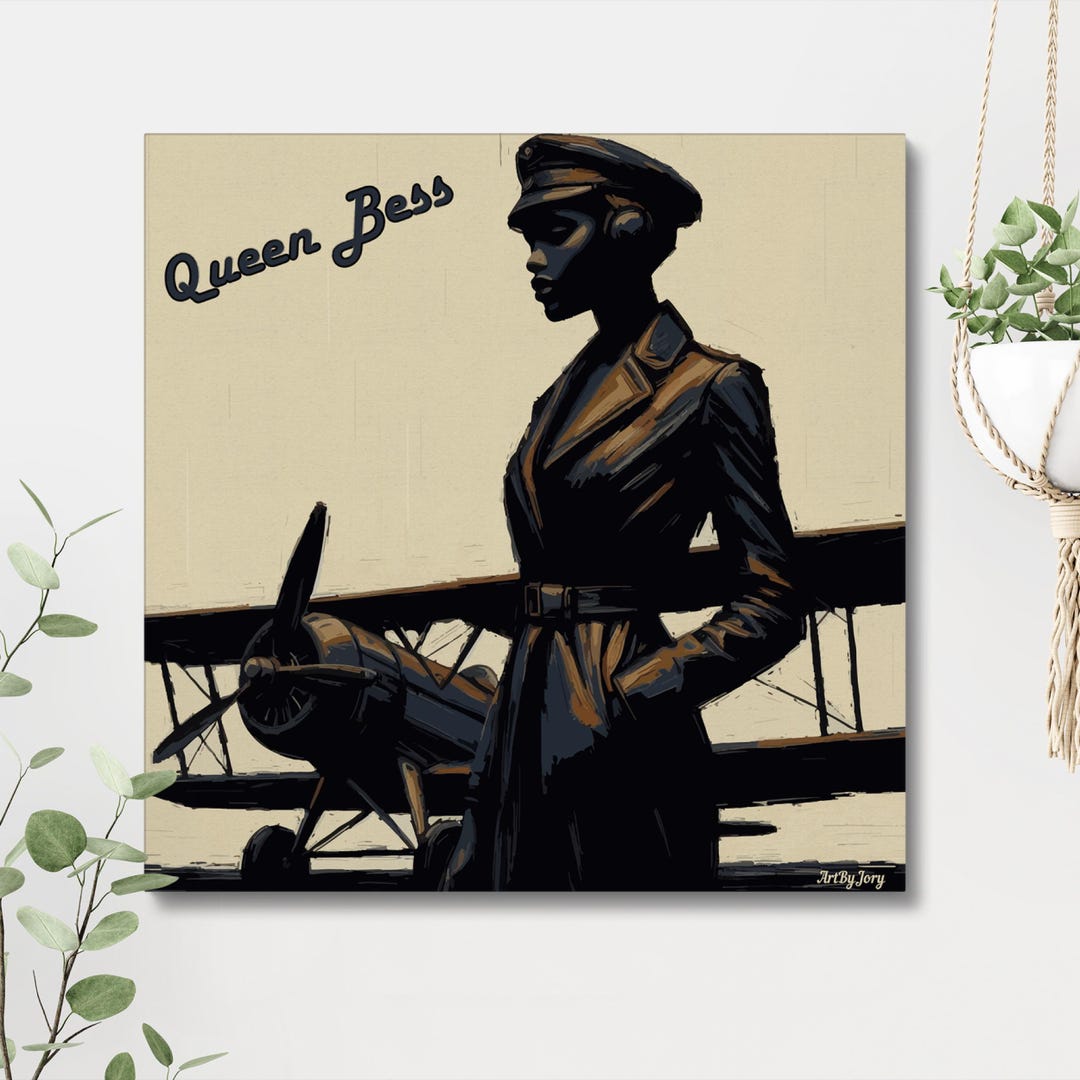 Bessie Coleman: Trailblazing Black Aviator Art Print - Inspirational ...