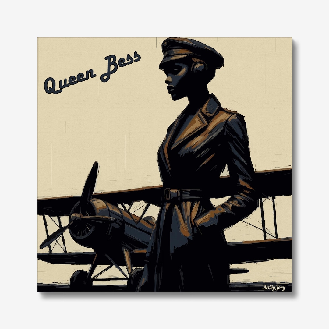 Bessie Coleman Art Print: Black Aviator, Feminist Pioneer Wall Decor - Etsy