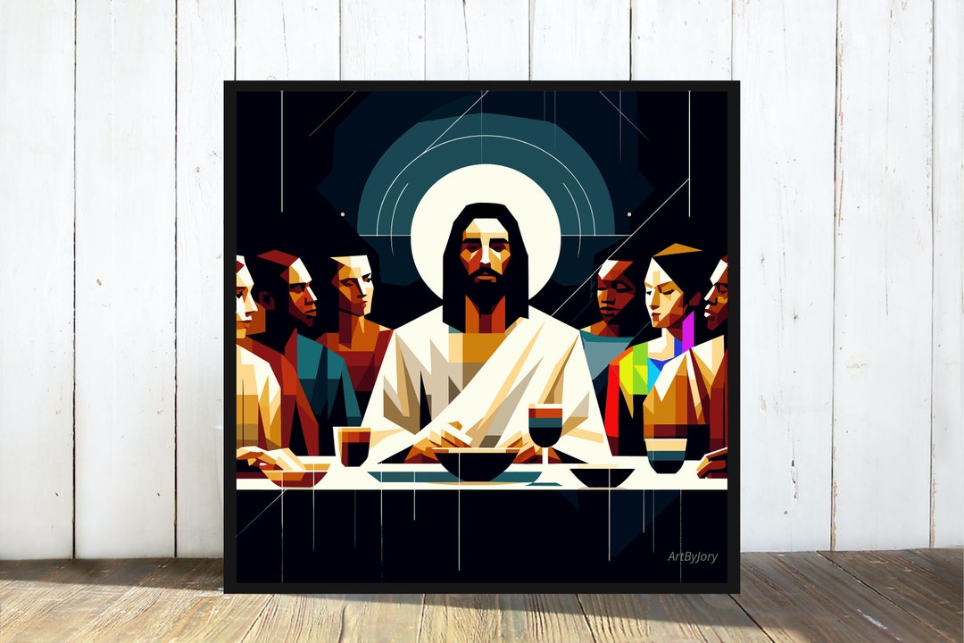 Buy The Open & Inclusive Table of Jesus, Christian LGBT Art, Wall Art ...