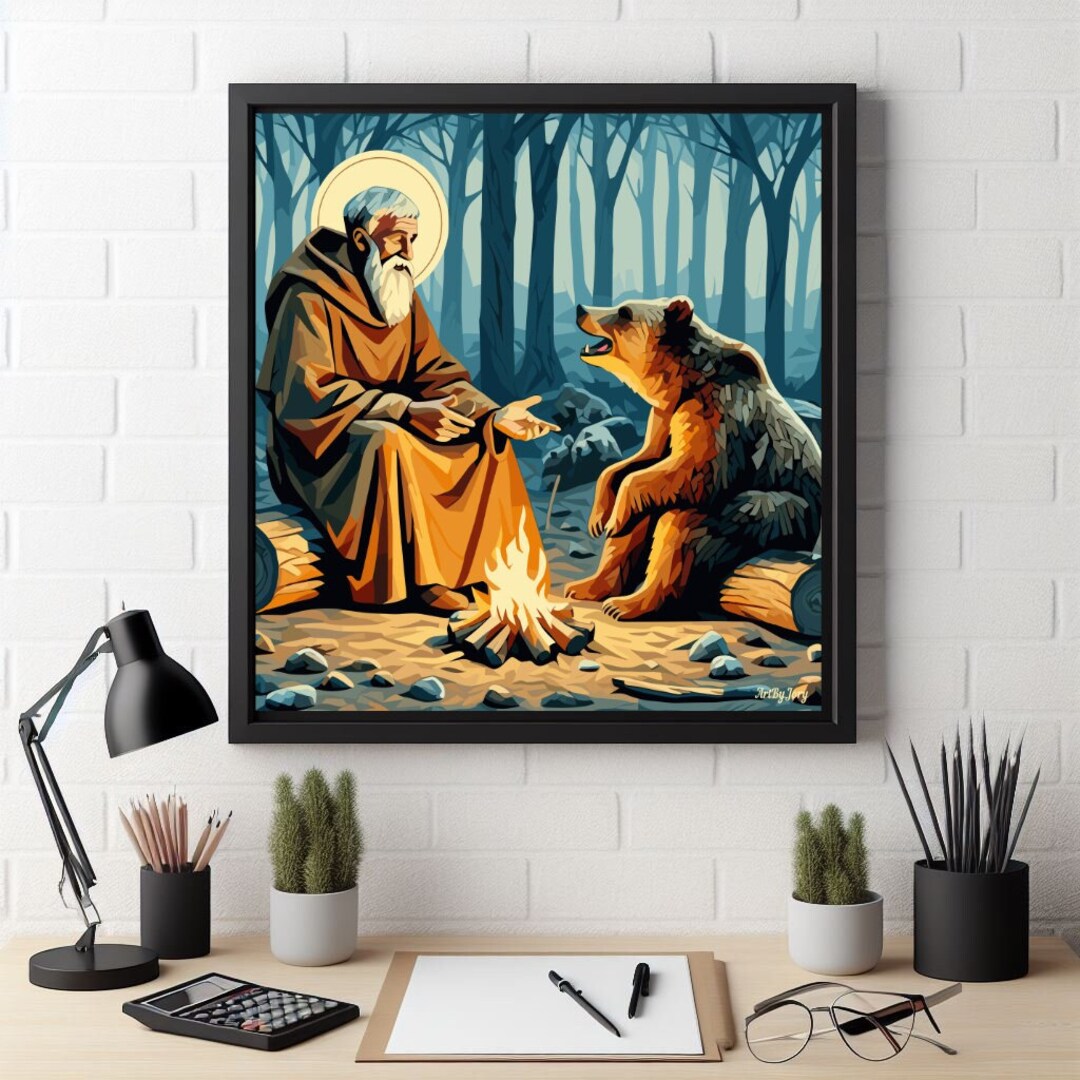 Saint Gall of Ireland Patron Saint of Birds Christian Saints St. Gall ...