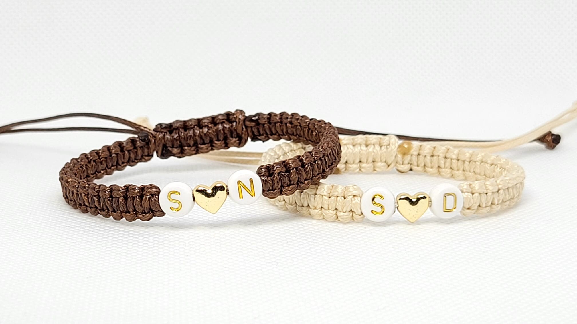 MATCHING BRACELETS LETTER Bracelets Couples Bracelet - Etsy