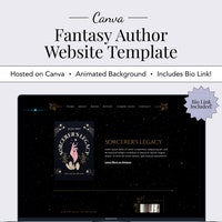 DARK ACADEMIA Author, Canva Template, Media Kit, Author Canva Templates ...