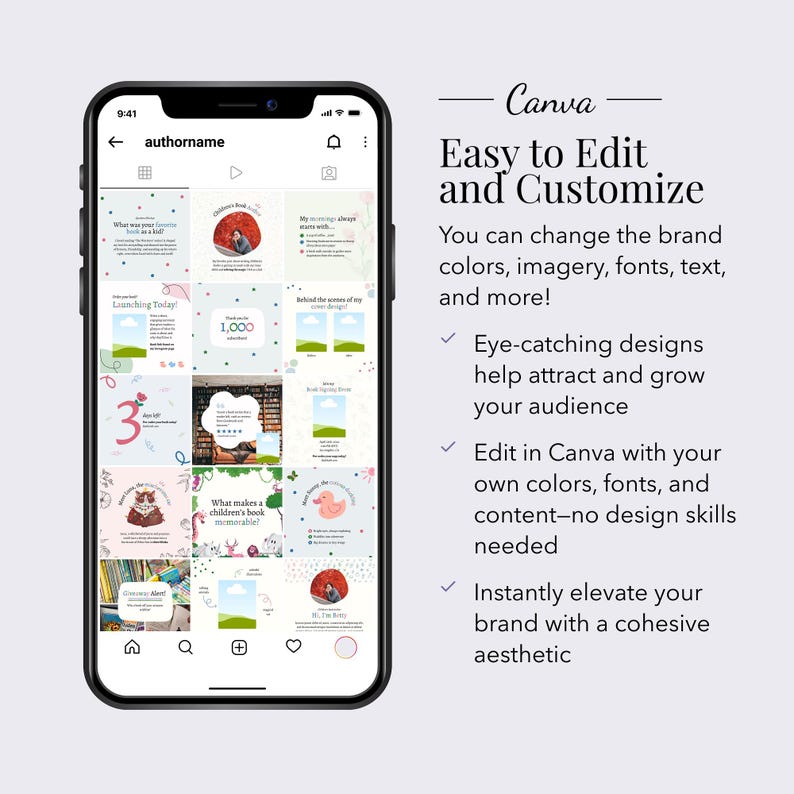 40 Instagram Templates Childrens Book Authors, Bookstagram Template ...