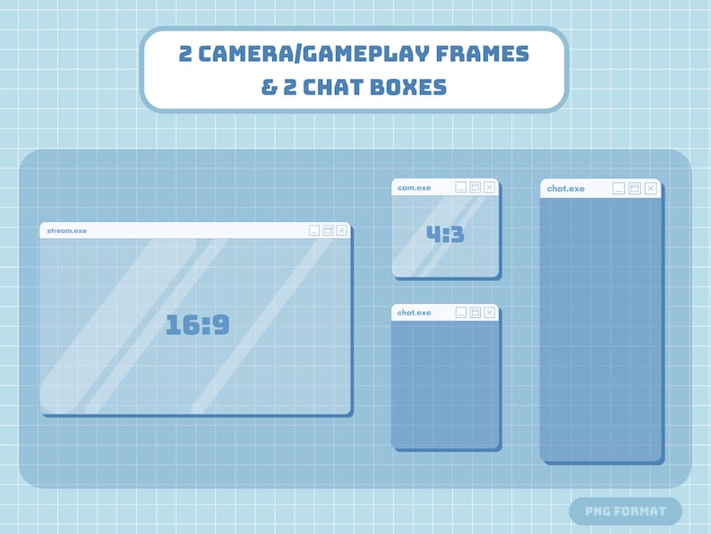 Animated Stream Overlay Package for Twitch, Lofi Desktop Theme Overlay ...