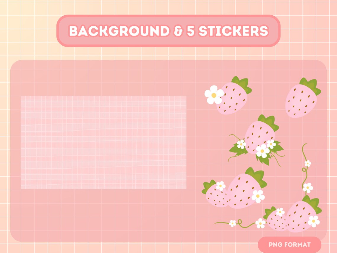 Animated Stream Overlay Package for Twitch, Cute Lofi Theme Overlay ...