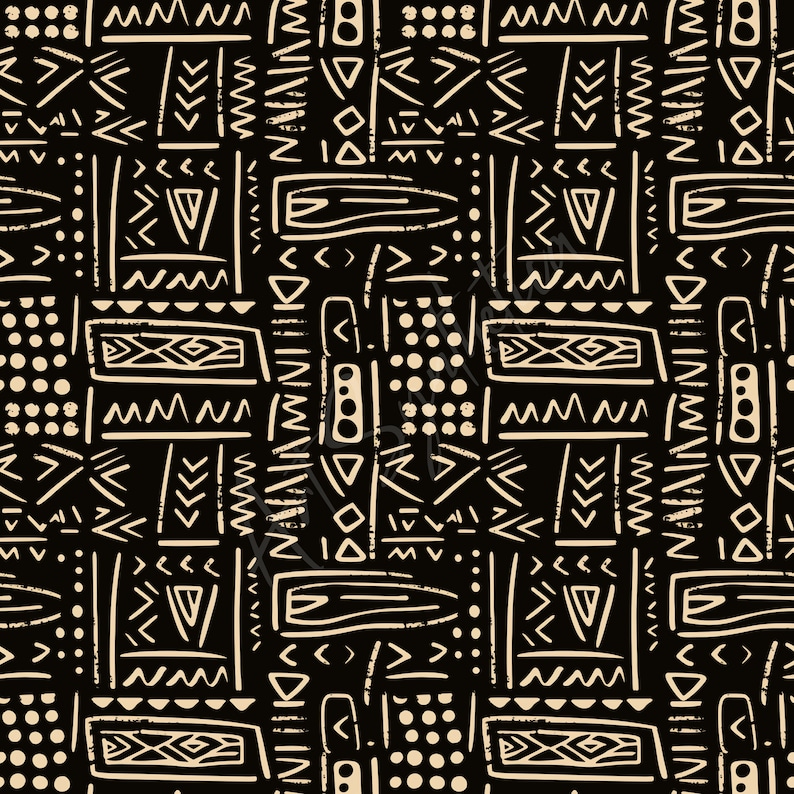 18 Seamless African Mud Cloth Inspired Patterns | Mud Cloth | Digital ...