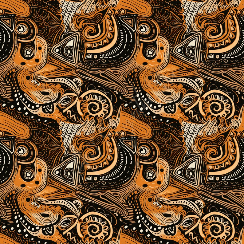 18 Seamless Clay Abstract Theme Patterns | Clay Abstract | Digital ...