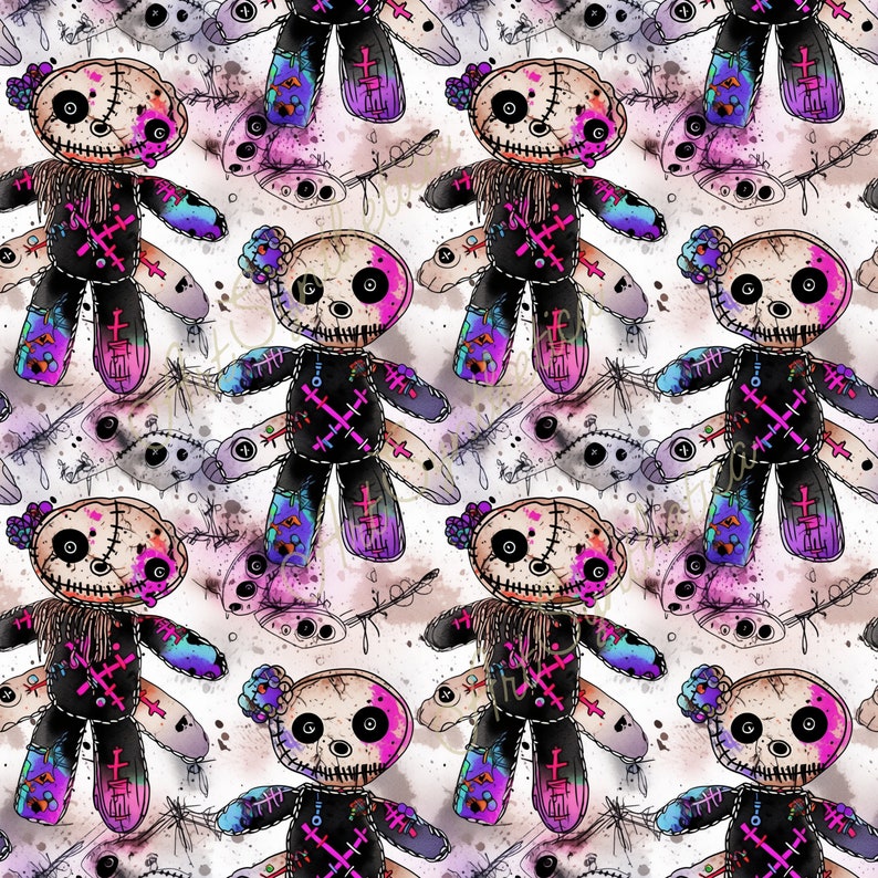 18 Seamless Voodoo Patterns | Voodoo | Digital Download | 18 Pattern ...