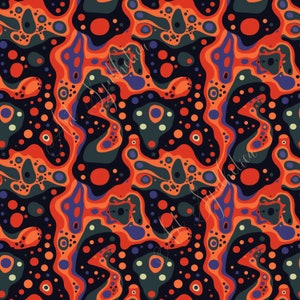 18 Seamless Abstract Patterns | Amoeba Art | Digital Download | 18 ...