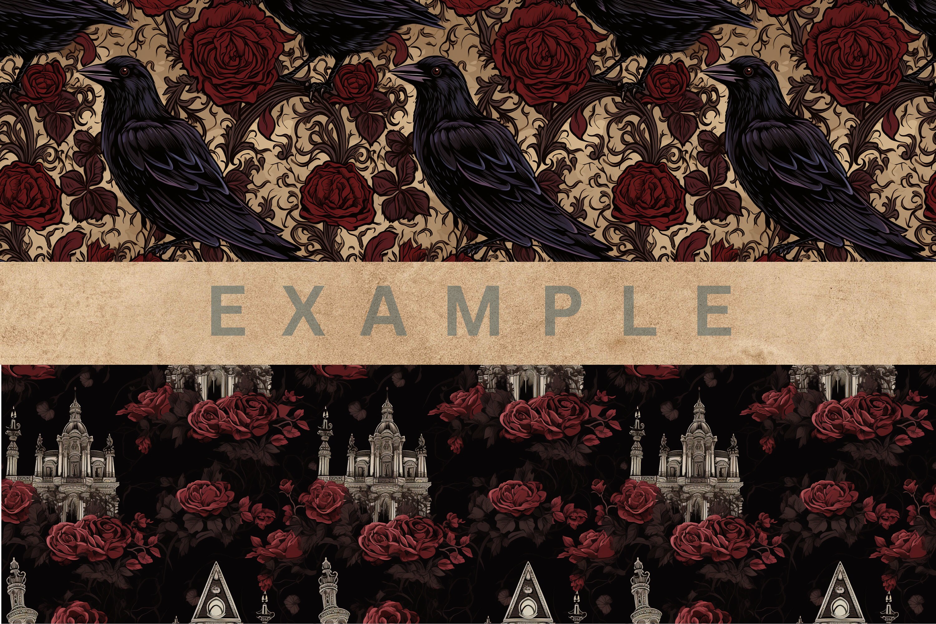 18 Seamless Gothic Theme Patterns | Gothic | Digital Download | 18 ...