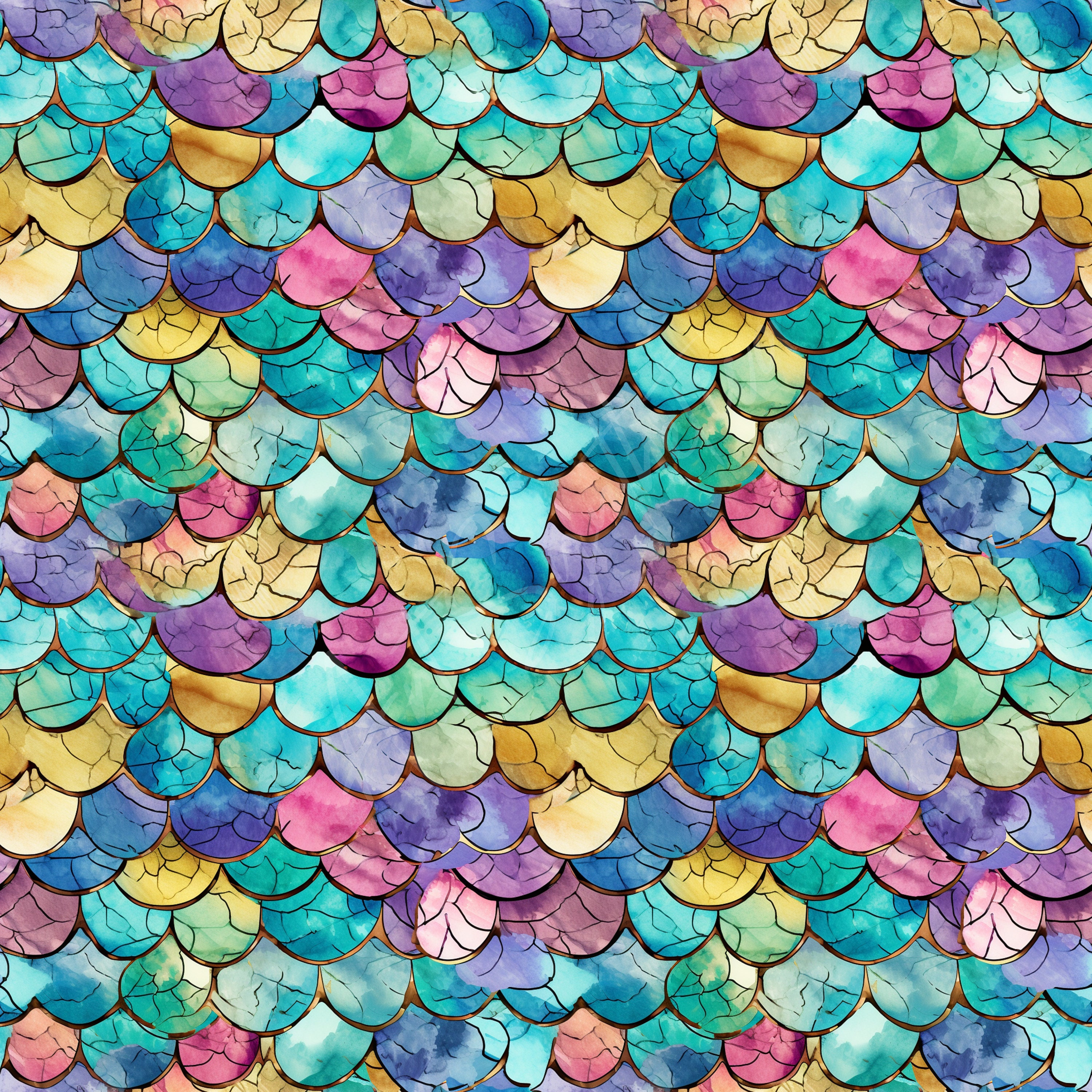 18 Seamless Scales Patterns | Scales | Digital Download | 18 Pattern ...