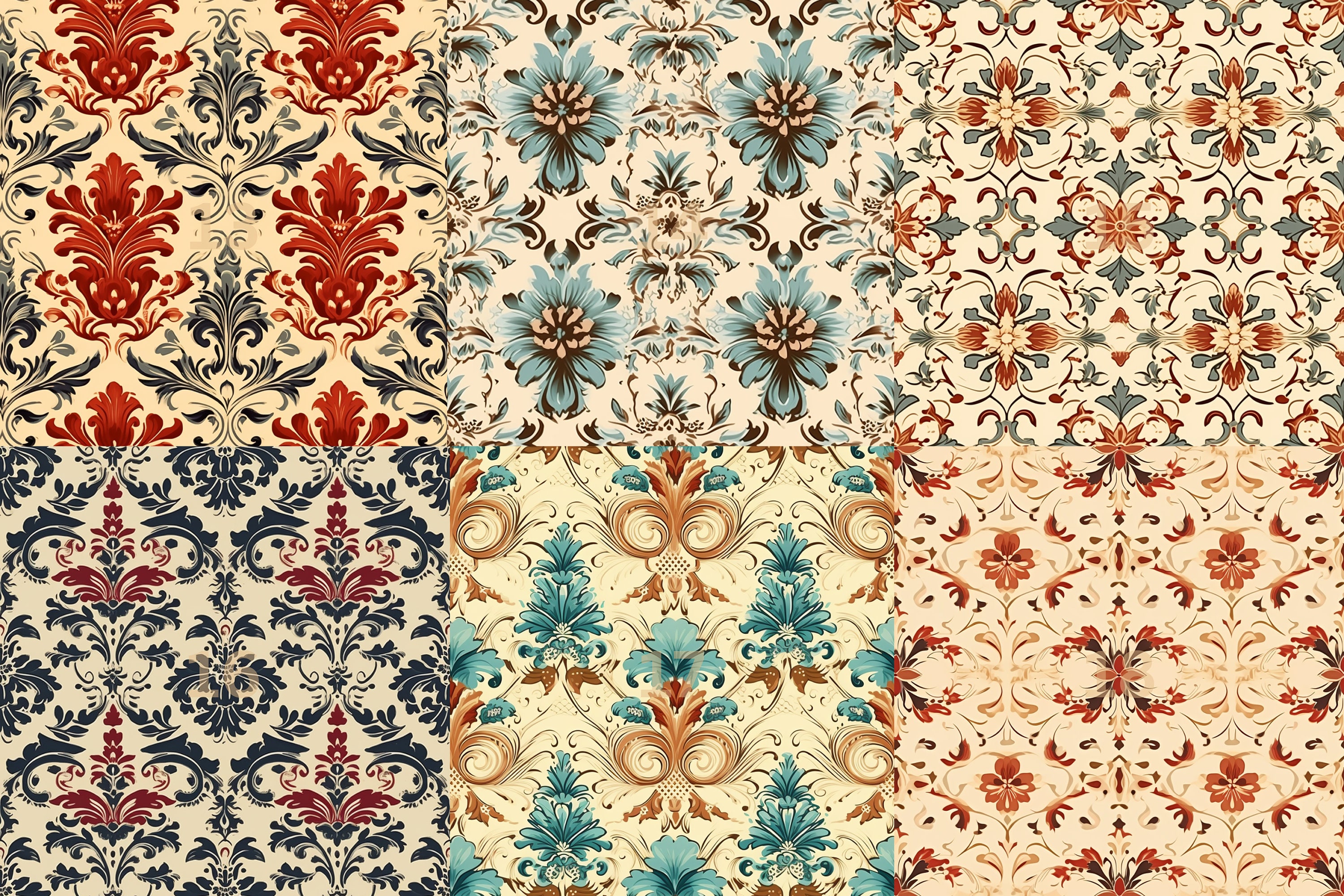 18 Seamless Victorian Inspired Patterns Victorian Digital - Etsy
