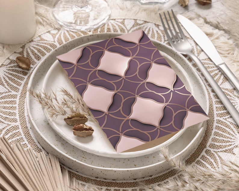 18 Seamless Luxury Tile Inspired Pattern | Mauve | Digital Download ...