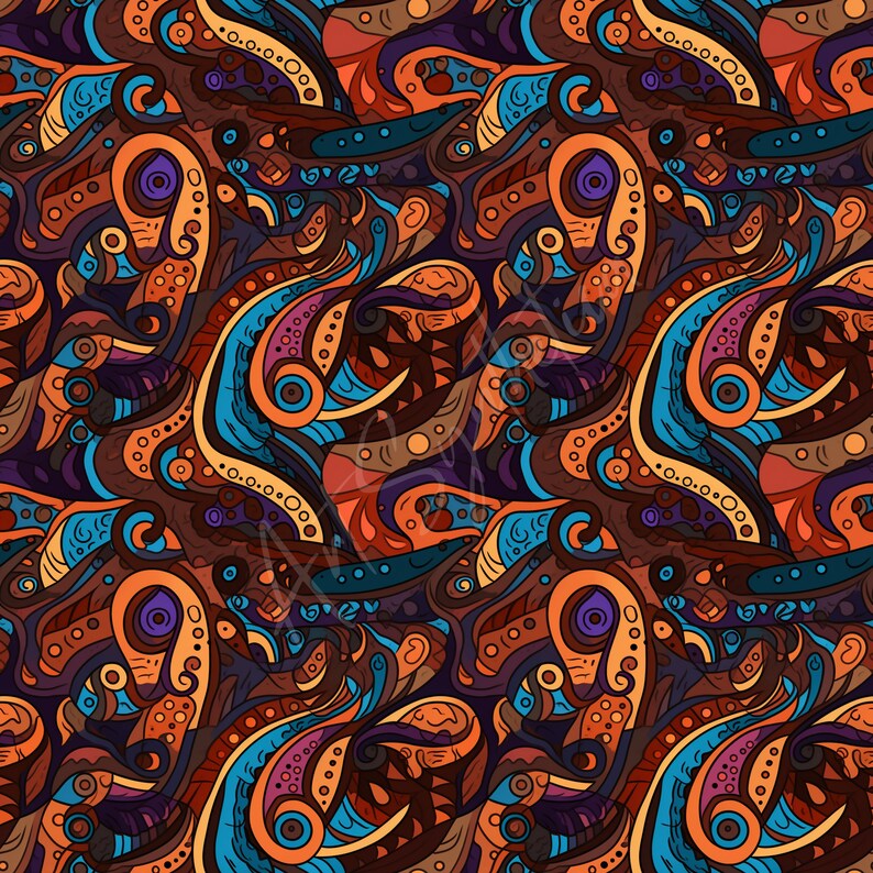 18 Seamless Clay Abstract Theme Patterns | Clay Abstract | Digital ...