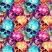 18 Seamless Skull Theme Patterns | Skulls | Digital Download | 18 ...