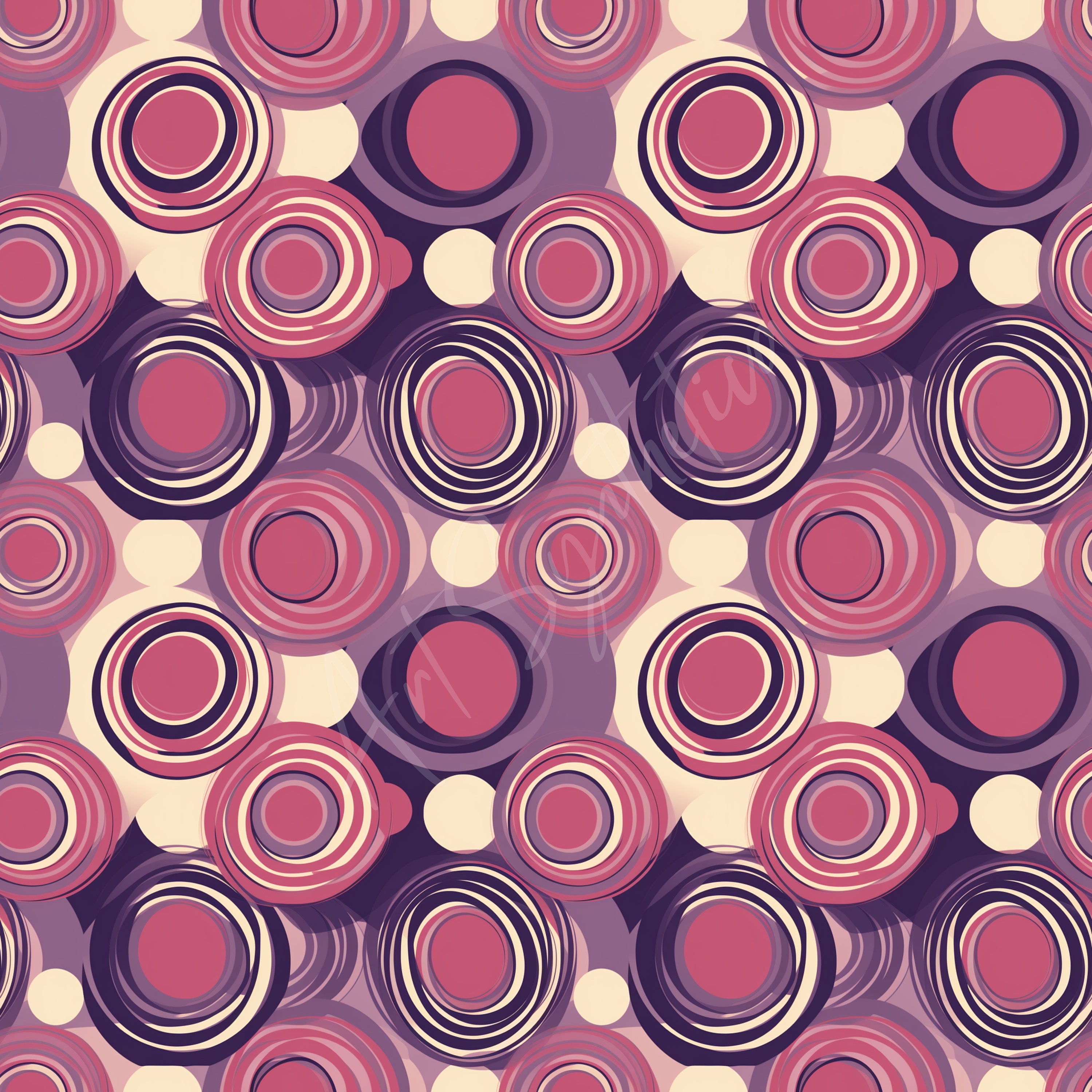 18 Seamless Circle Patterns | Circles | Digital Download | 18 Pattern ...