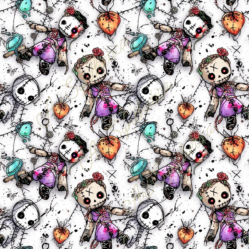 18 Seamless Voodoo Patterns | Voodoo | Digital Download | 18 Pattern ...