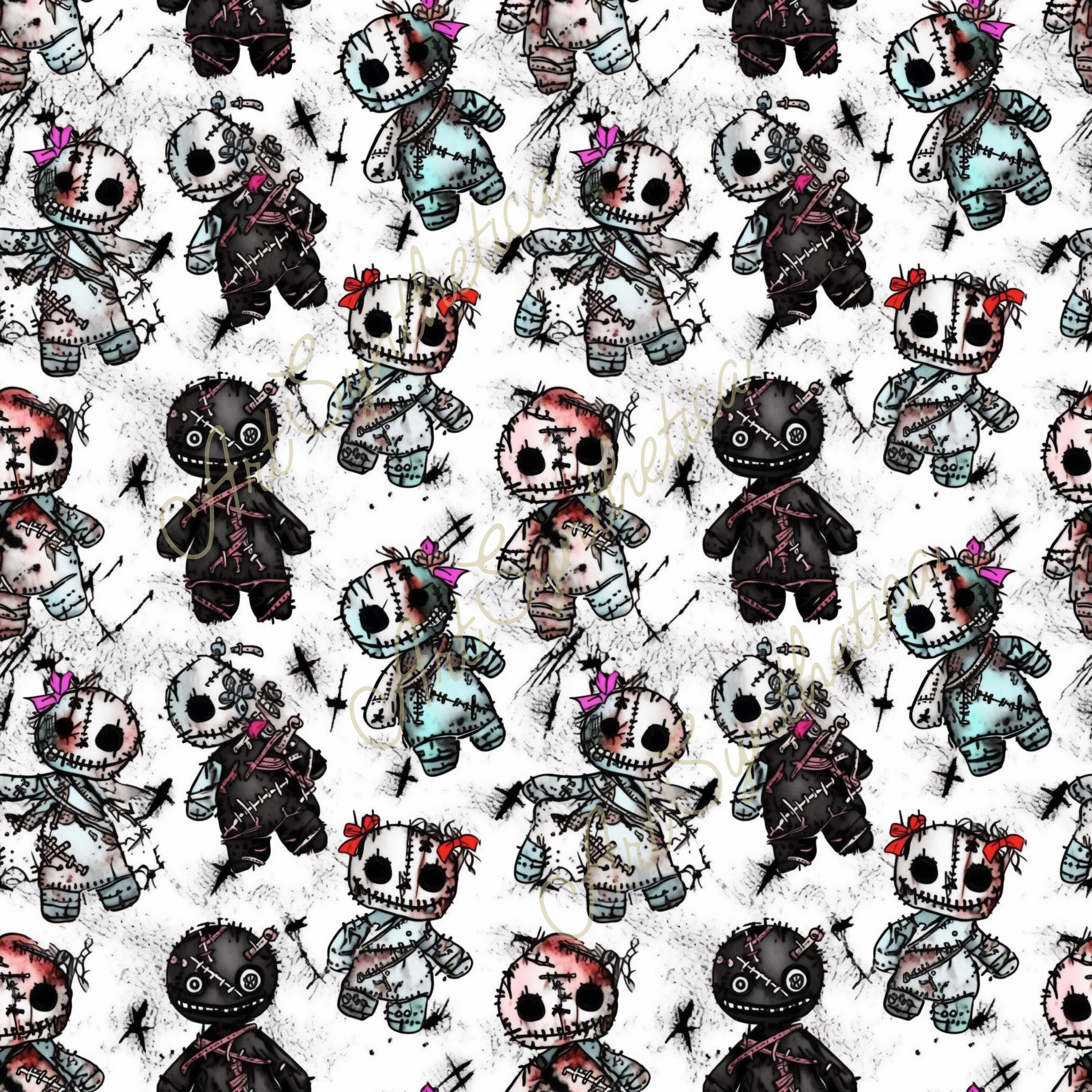 18 Seamless Voodoo Patterns | Voodoo | Digital Download | 18 Pattern ...