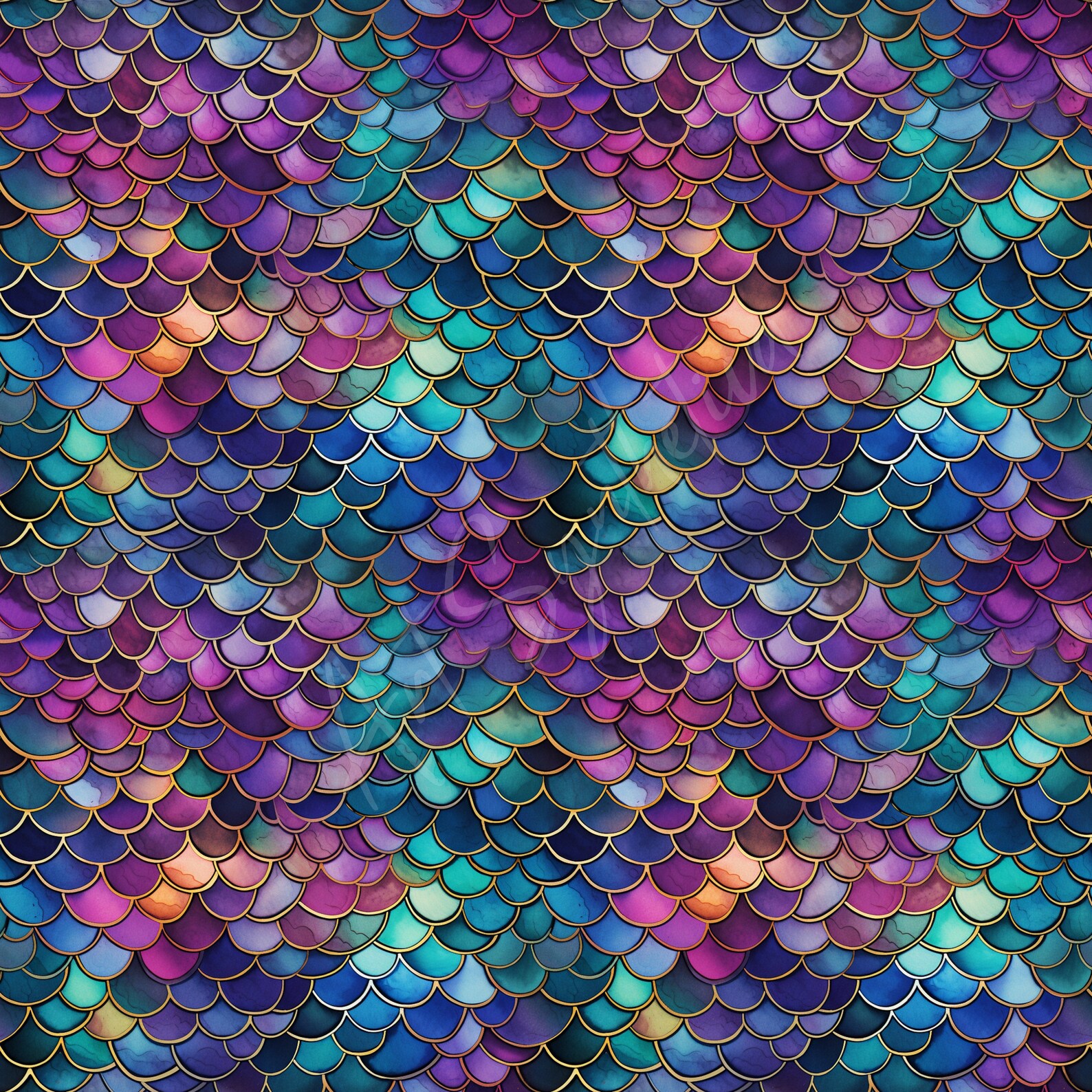 18 Seamless Scales Patterns | Scales | Digital Download | 18 Pattern ...