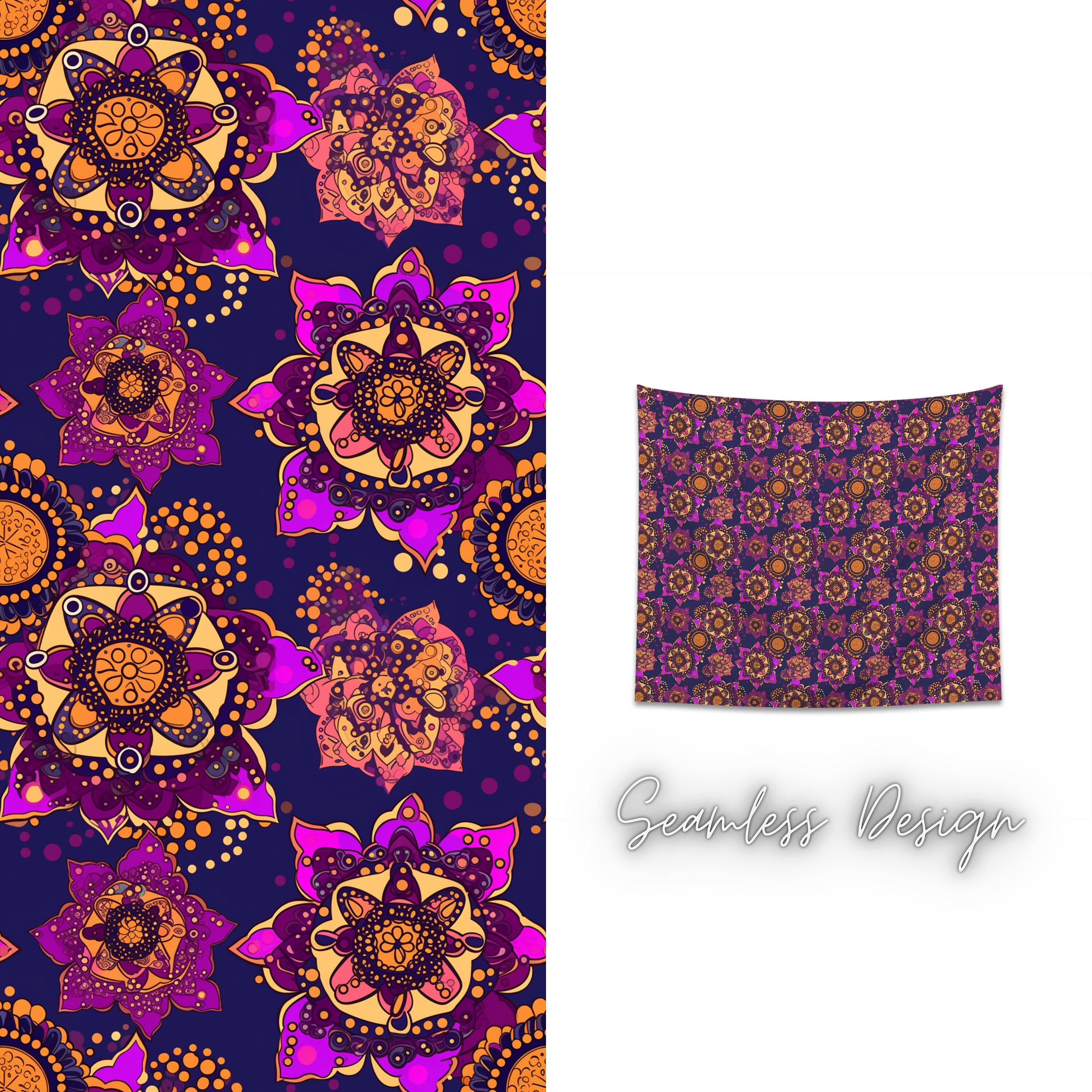 18 Seamless Rangoli Inspired Patterns | Rangoli | Digital Download | 18 ...