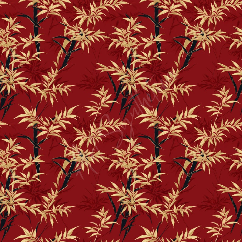 18 Seamless Bamboo Patterns | Bamboo | Digital Download | 18 Pattern ...