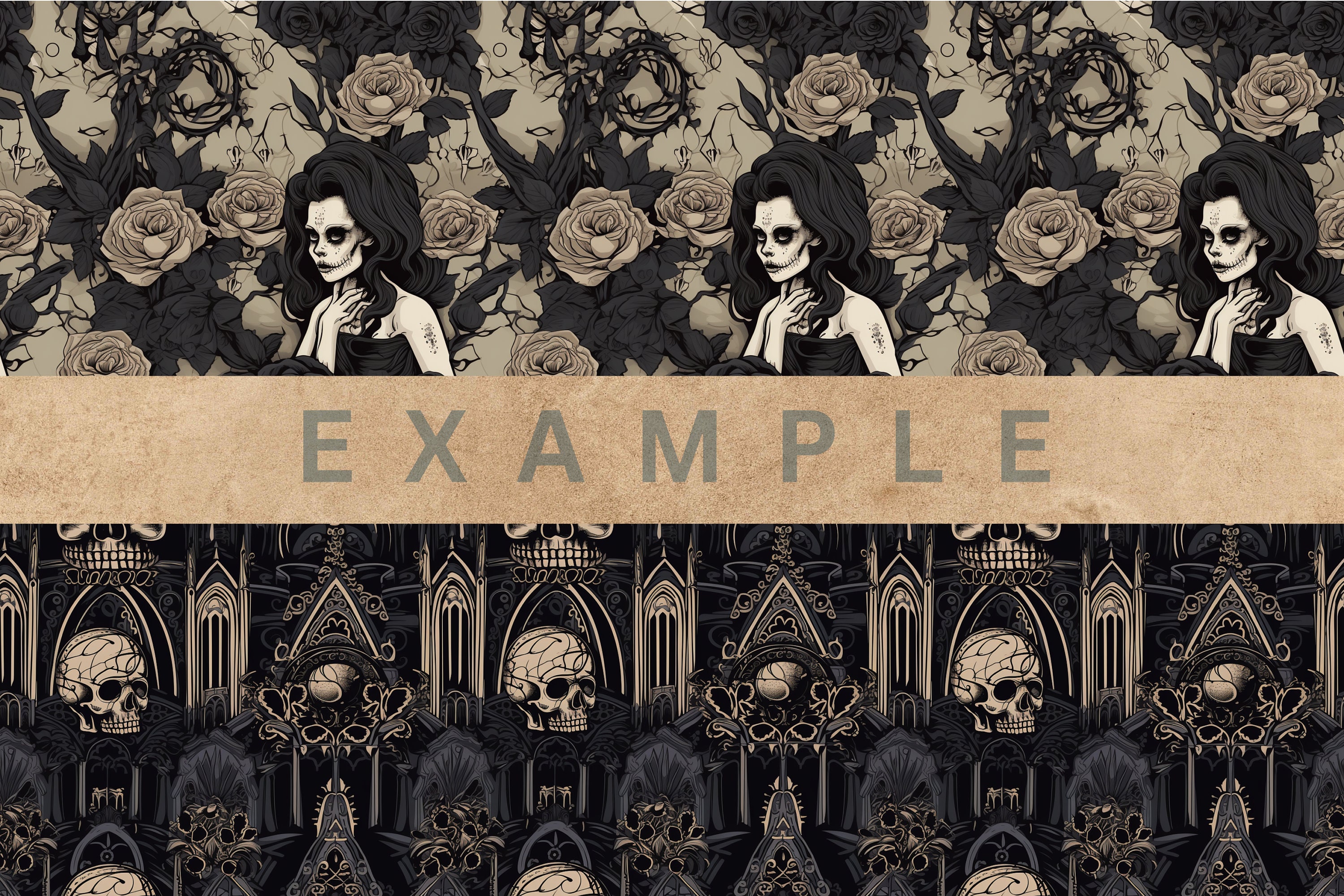 18 Seamless Gothic Theme Patterns | Gothic | Digital Download | 18 ...