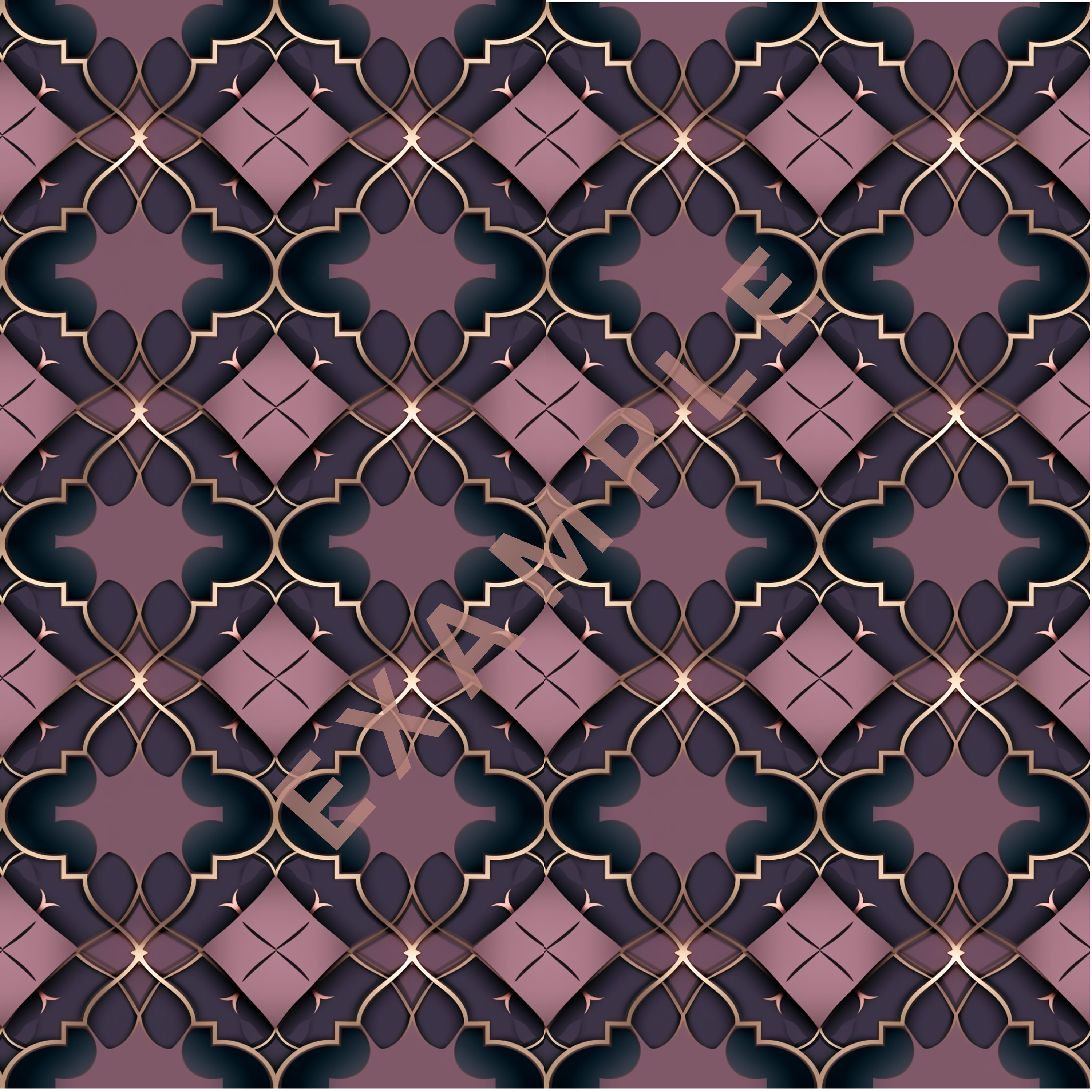 18 Seamless Luxury Tile Inspired Pattern | Mauve | Digital Download ...