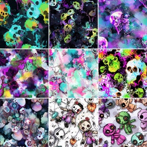 18 Seamless Voodoo Patterns | Voodoo | Digital Download | 18 Pattern ...