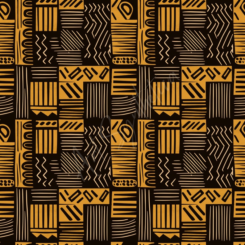 18 Seamless African Mud Cloth Inspired Patterns | Mud Cloth | Digital ...