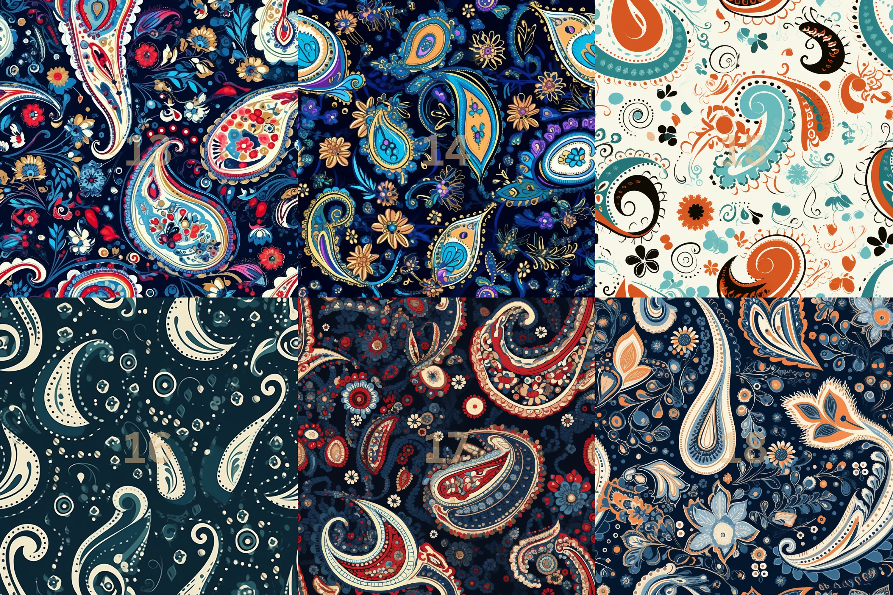 18 Seamless Paisley Inspired Pattern | Touch of Paisley | Digital ...